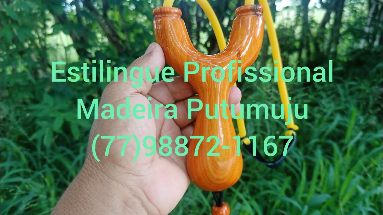 Estilingue Profissional Artesanal 77 98872-1167 - YouTube