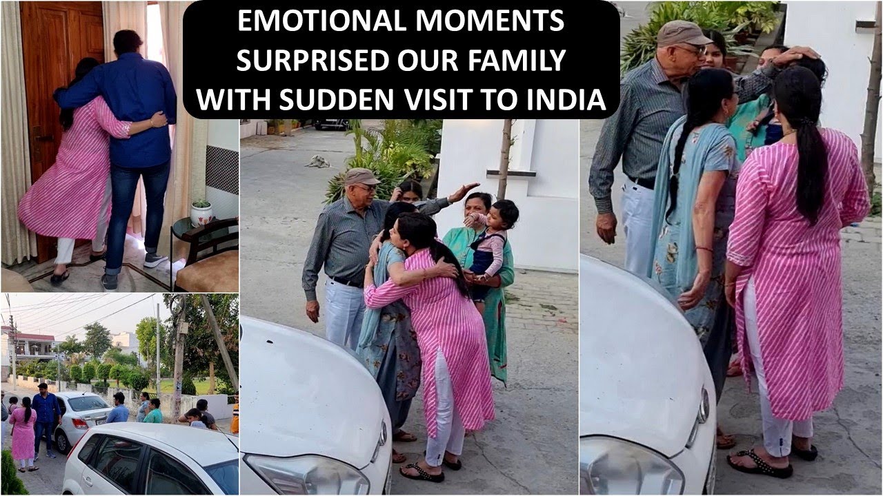 Surprised Our Family..Most Awaited Day | Surprise Visit To India - YouTube