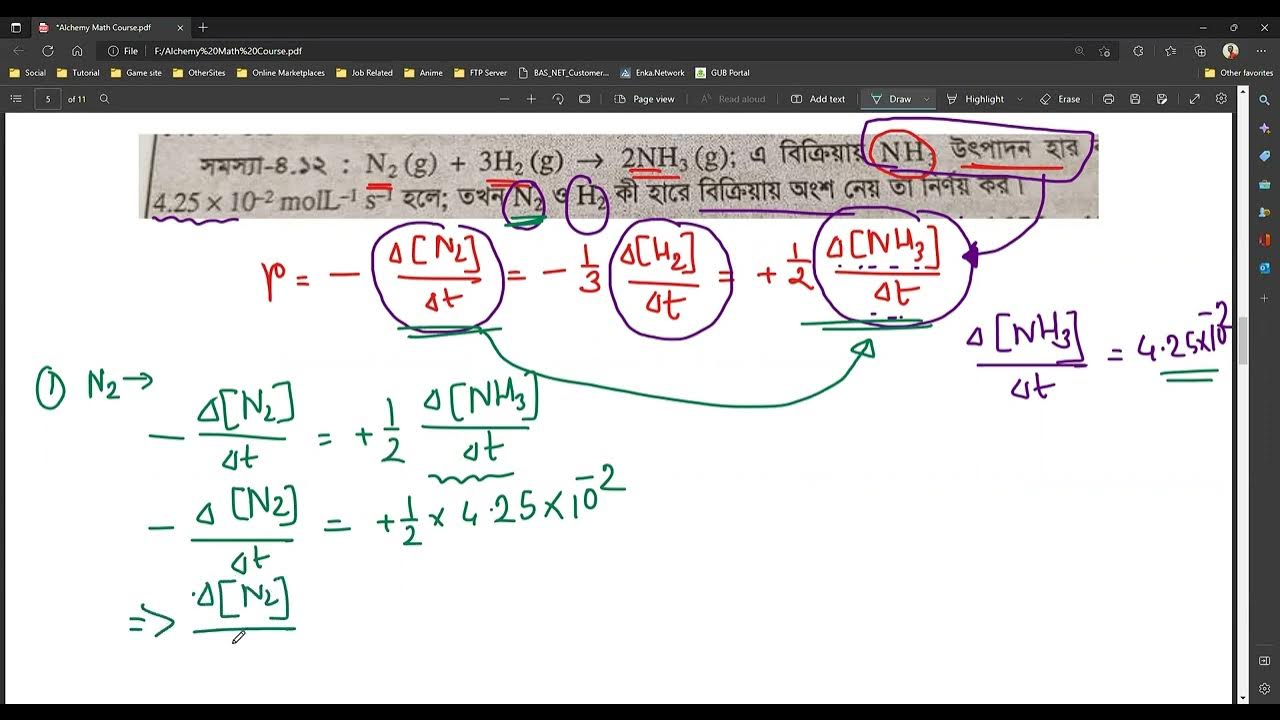 1. বিক্রিয়ার হার, বিক্রিয়ার হার ধ্রুবক, বিক্রিয়ার ক্রম | Alchemy ...