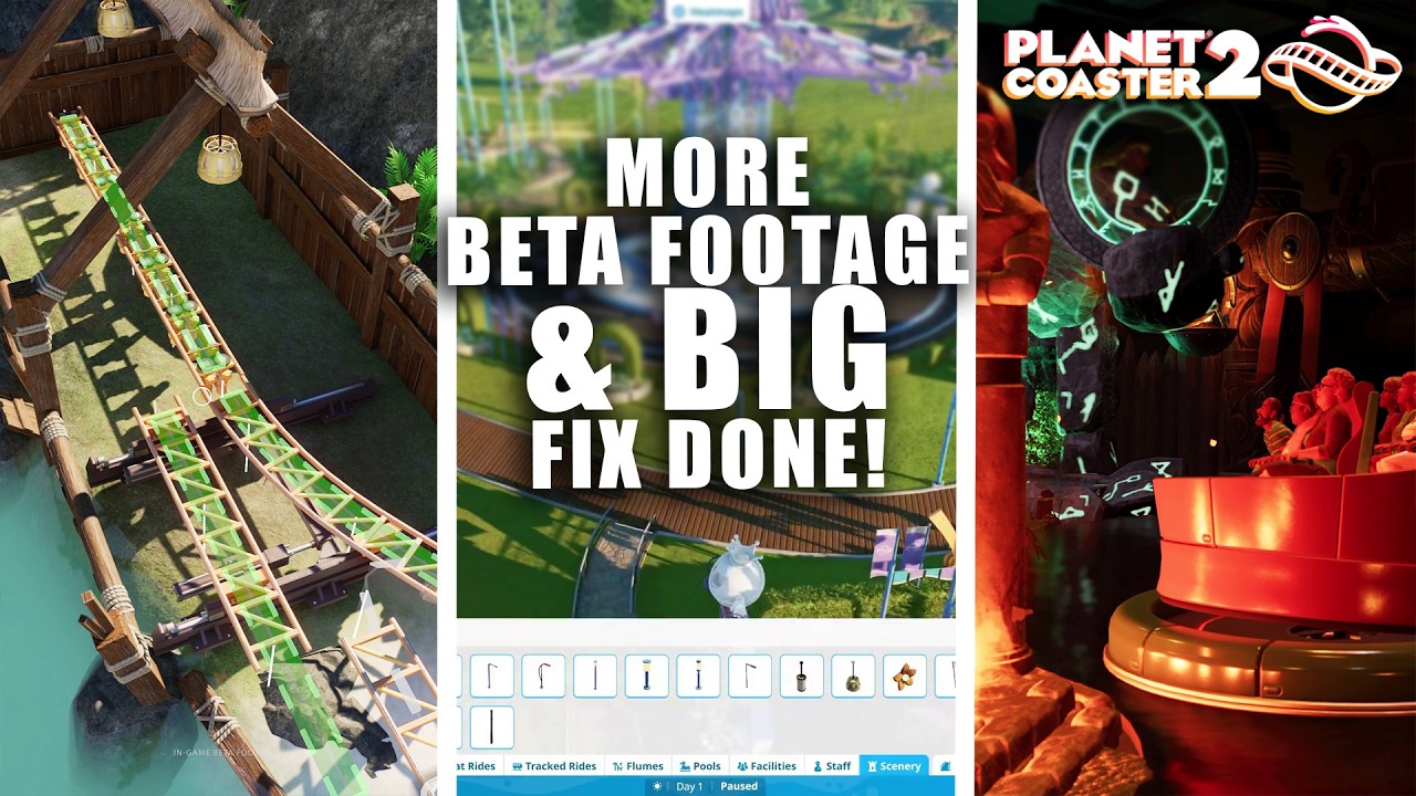 YES! They fixed it! And great new Beta Footage! Planet Coaster 2 Update ...
