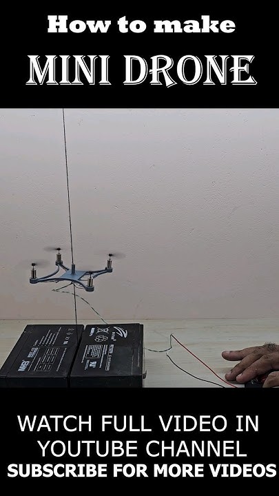 How to make mini drone without controller!!! #scienceproject # ...