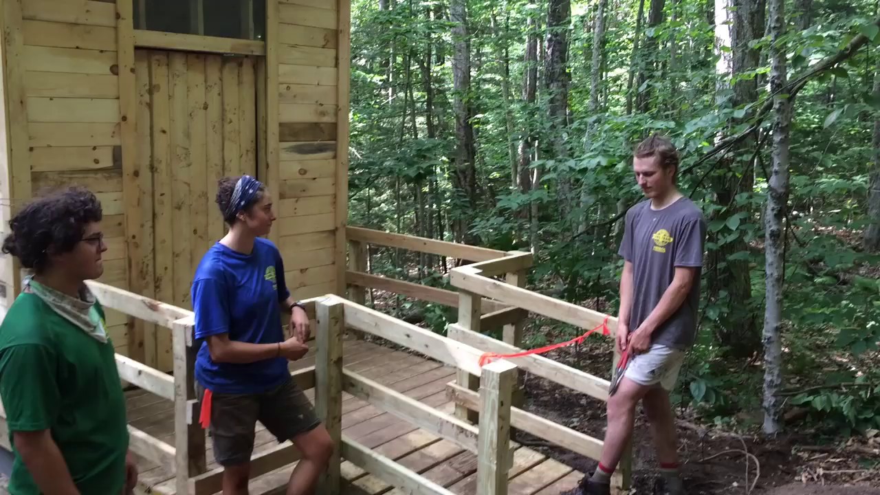 Tour of the new William B. Douglas Privy (Long Trail) - YouTube