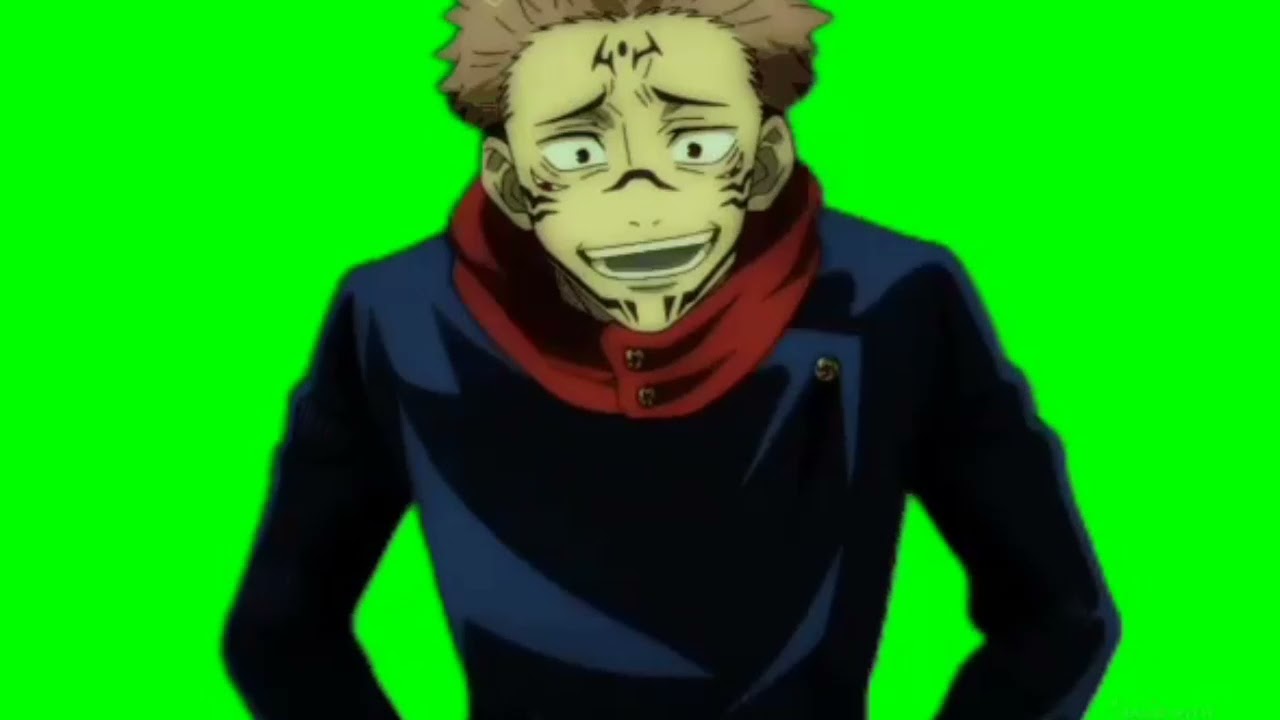 Sukuna saying Gambare Gambare with green screen - YouTube