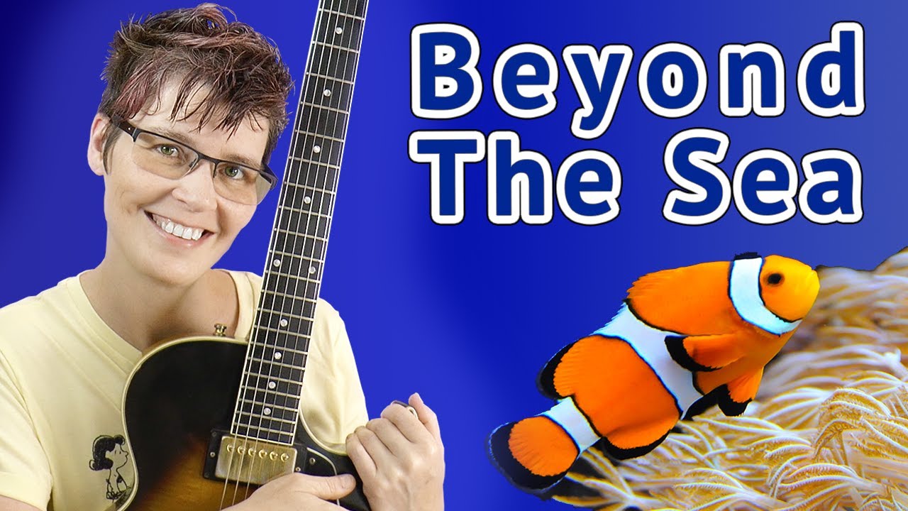 BEYOND THE SEA Guitar Tutorial - EASY Chord Melody - LA MER Guitar ...