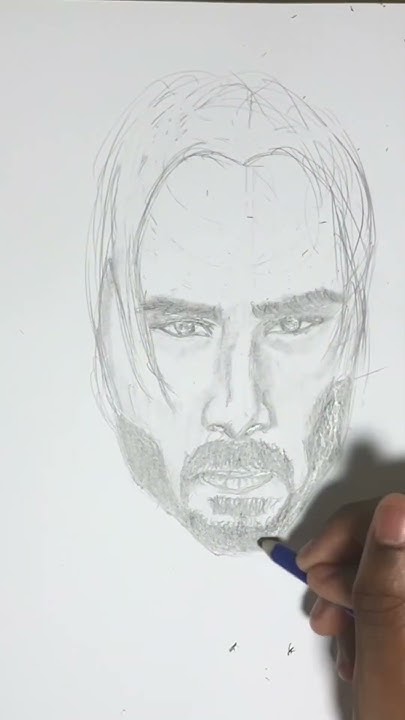 How To Speed Draw John Wick[keanu Reeves] Youtube