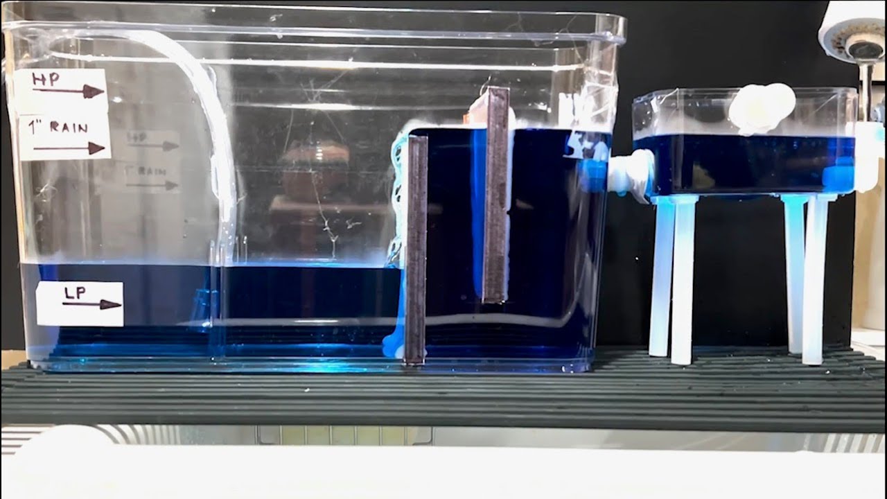 Stormwater Sump Model for First Flush 1 inch of Rainfall - YouTube