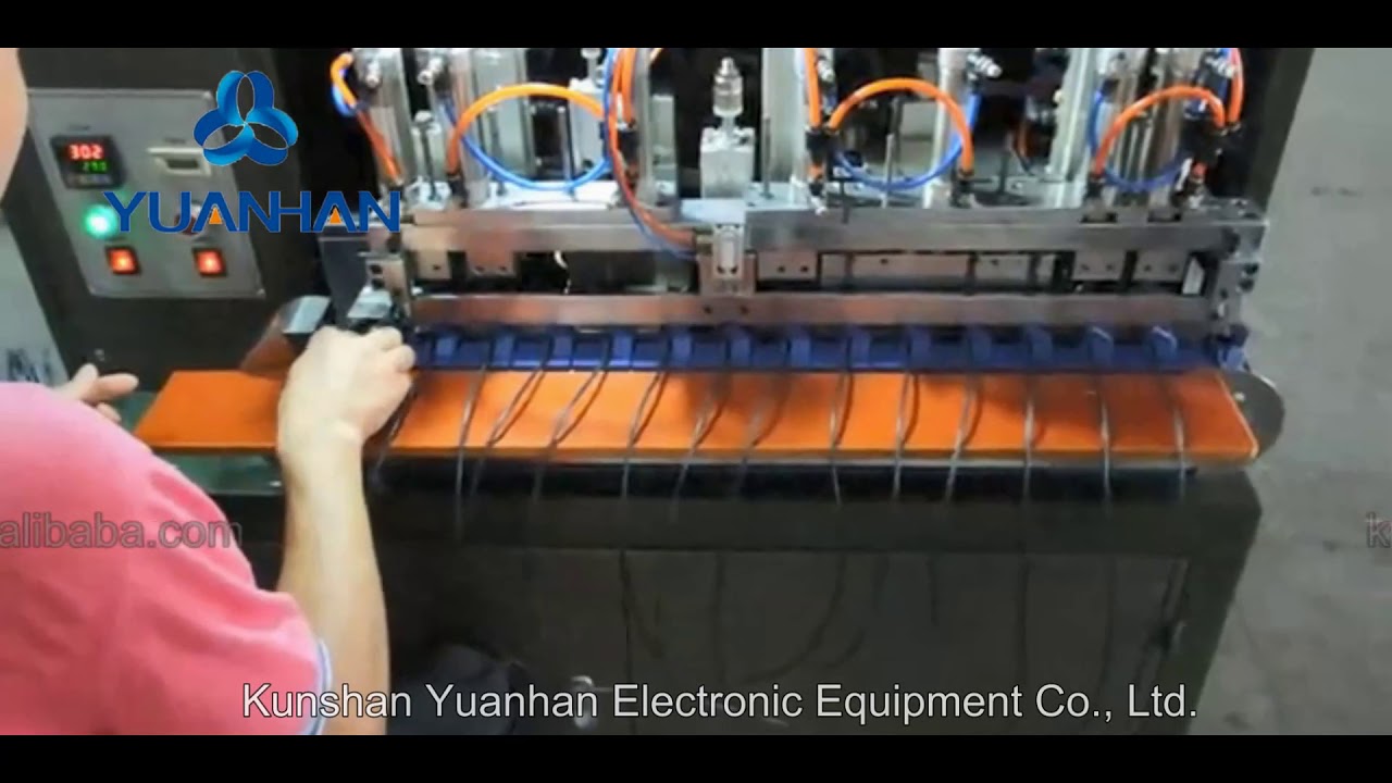 2-cores round sheath cable stripping twisting wire dip tin machine ...