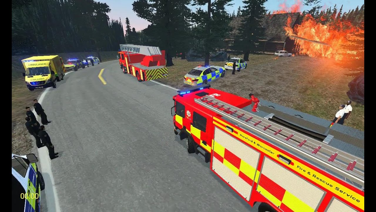 CABIN FIRE IN THE WOODS GMOD EMERGENCYS - YouTube