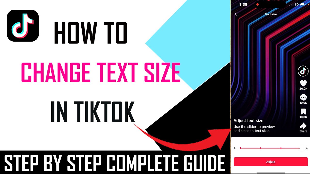 how to change text size in Tiktok - Full Guide - YouTube