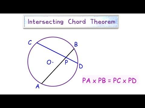 16) Intersecting Chord Theorem - Circles - YouTube