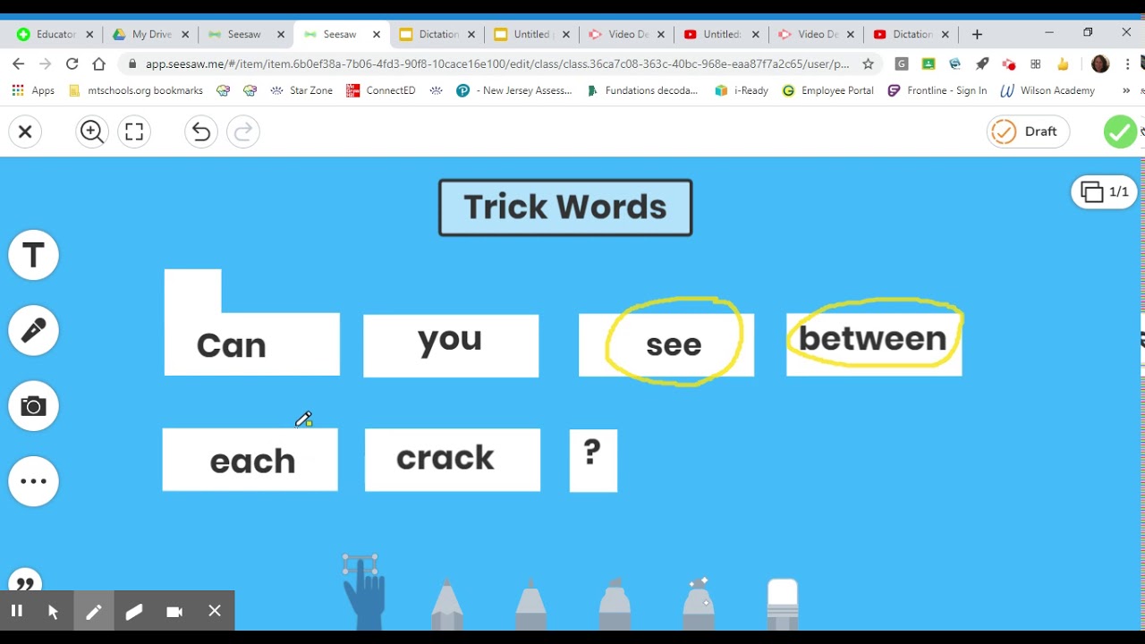 Fundations At Home Level 1 Unit 9 Week 2 Day 3 Trick Words - YouTube