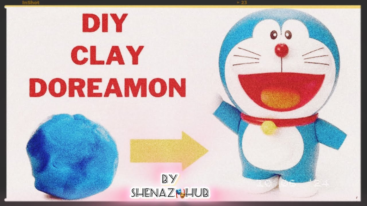 😬| Doraemon Clay DIY Art |🤩 @ShenazHub #doraemon #diy #cartoon - YouTube