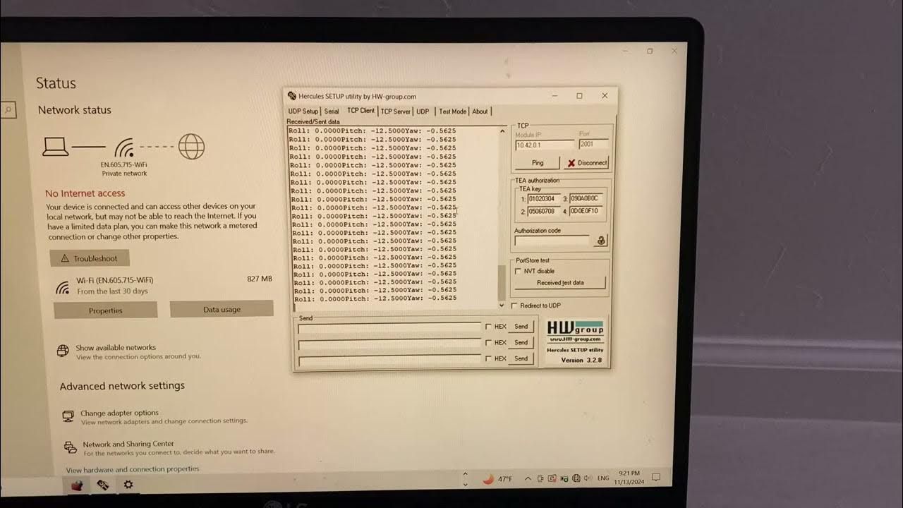 EN.605.715 Project 8 Develop Quad Copter downloading IMU Data from RPi via WiFi - YouTube