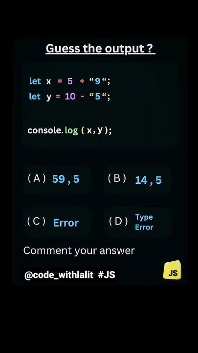 Guess The Output And Comment Down Your Answer🧑‍💻 Coding Programming 2024 Js Javascript Css