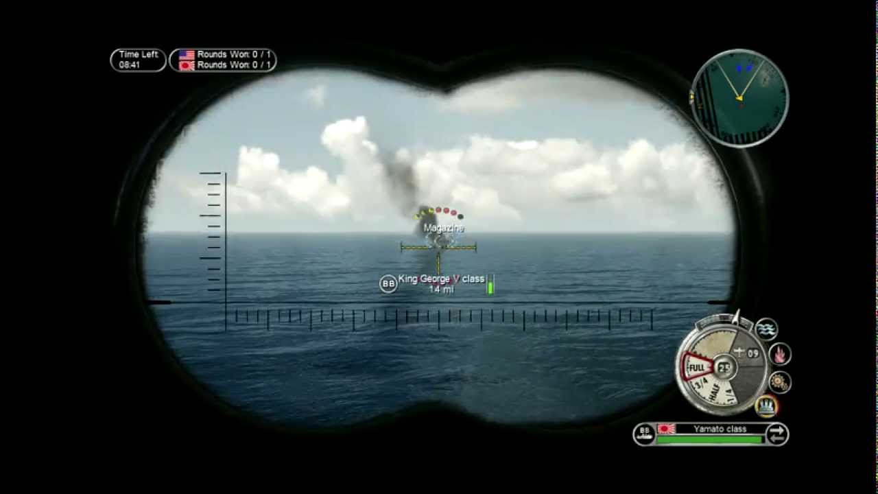 Battlestations Pacific : Yamato class v.s two US BB Ship HD - YouTube