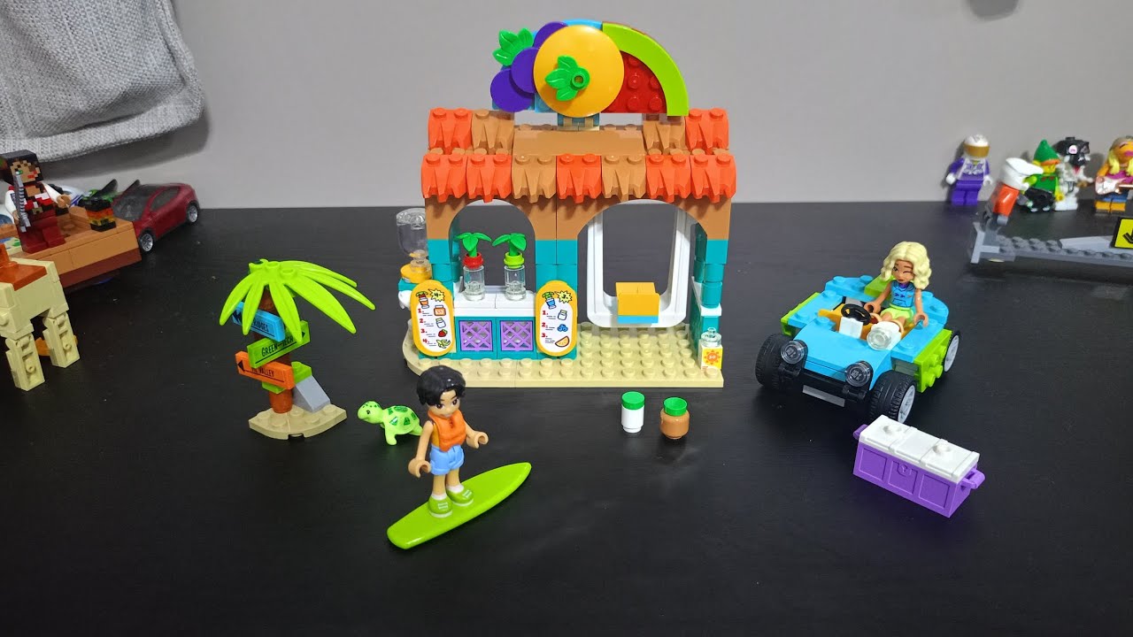 Lego friends beach smoothie stand seti kutu açılımı - YouTube