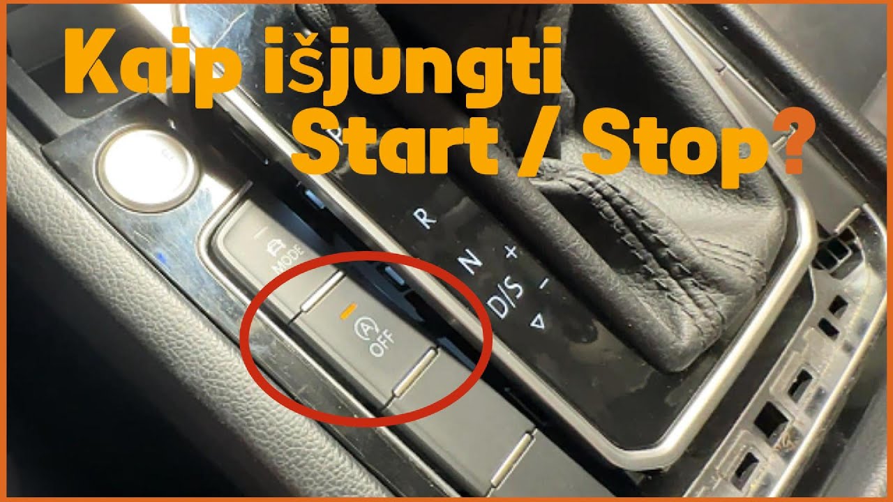 Kaip išjungti Start - Stop funkciją VW Passat B8 namų sąlygomis - YouTube