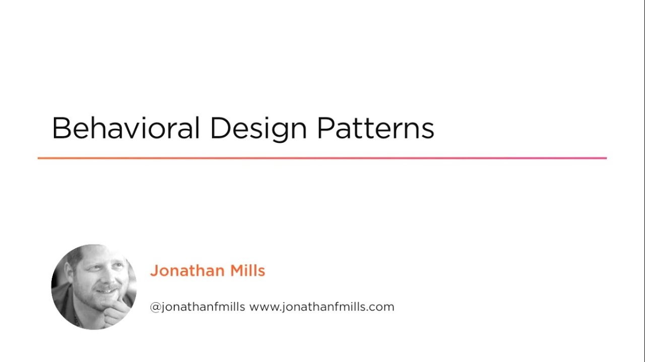 Behavioral Design Patterns - YouTube