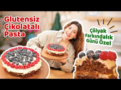 Glutensiz Orman Meyveli Çikolatalı Pasta 🍫🍓 | Kat Kat Lezzetli ve Glutensiz 💚