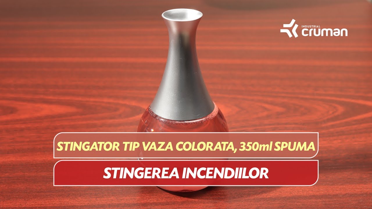 Stingator tip Vaza Colorata 0.35 litri spuma cu estetica unui obiect ...