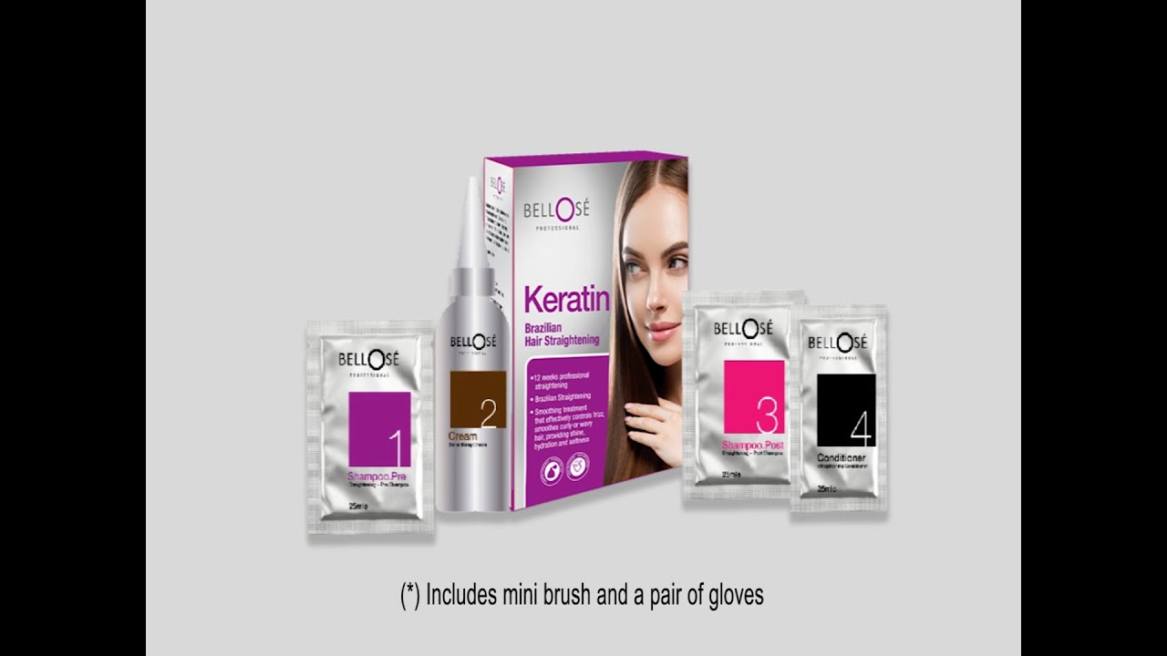 Bellose Keratin Brazilian Hair Straightening - YouTube