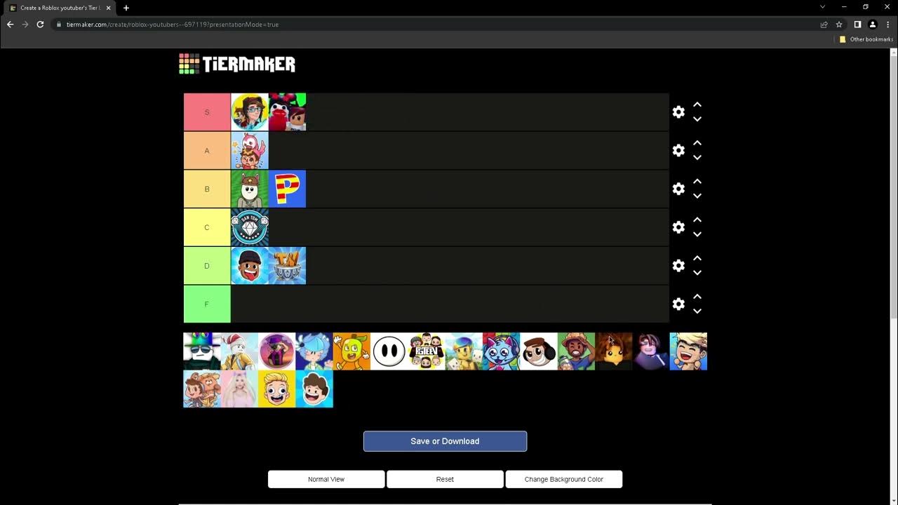 My ROBLOX YouTuber Tier List YouTube my-roblox-youtuber-tier-list-youtube