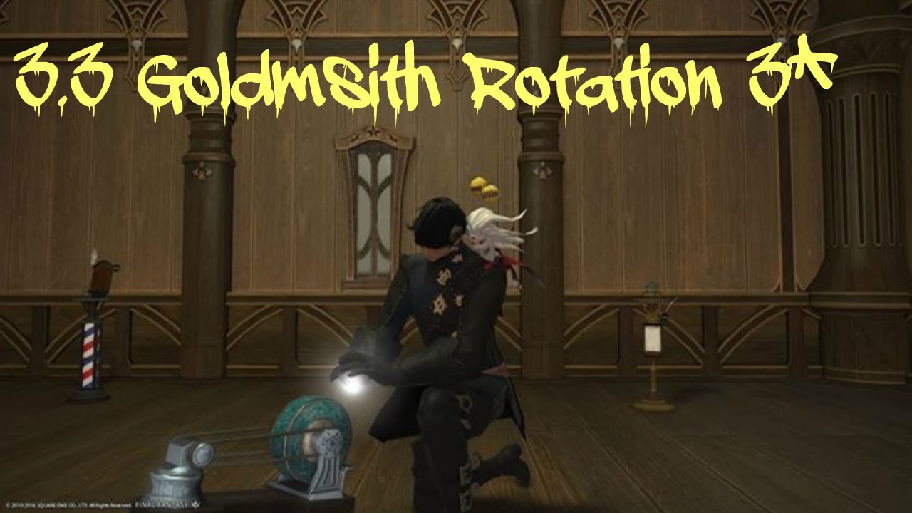 FF14 HQ 3 star goldsmith rotation 14% HQStart (First upload) - YouTube