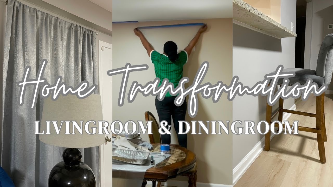 HOME DECORATING PROCESS| LIVINGROOM & DINING AREA - YouTube