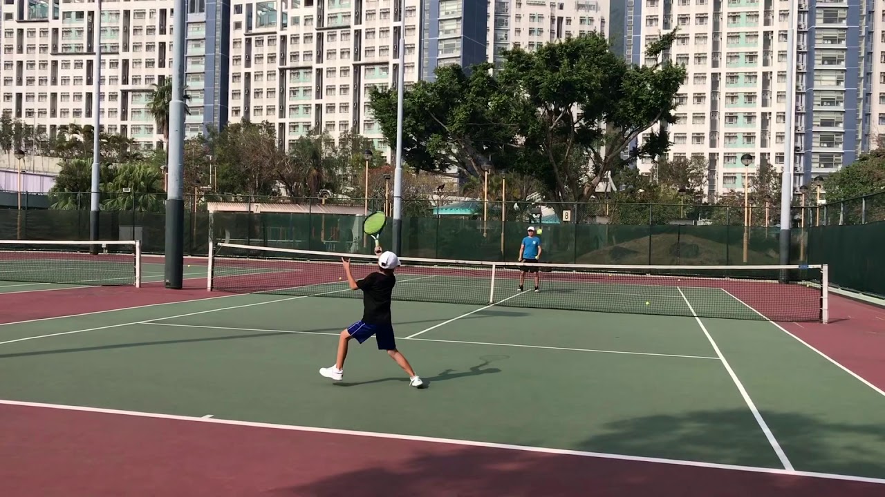 Colin Chu 8 yrs old tennis training @Hong Kong 朱子正8歲網球練習 - YouTube