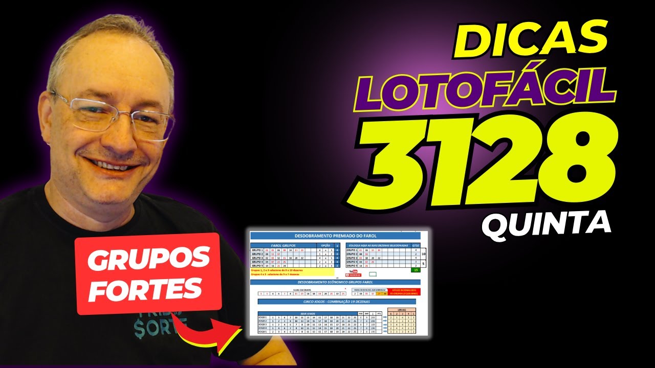 Dicas e Sugestões Lotofácil 3128 | Mais Cinco Grupos Fortes de Dezenas ...