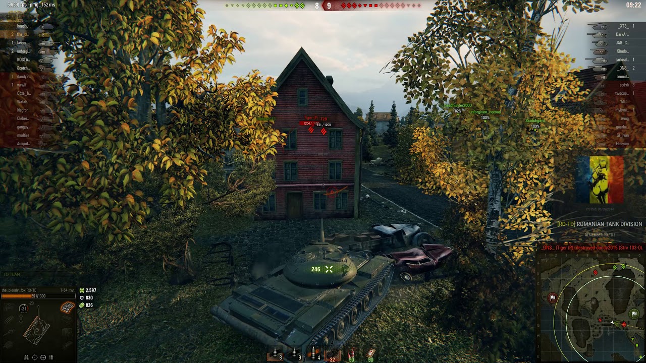 T-54 lwt Ace Tanker 4k dmg High Caliber Top Gun - YouTube