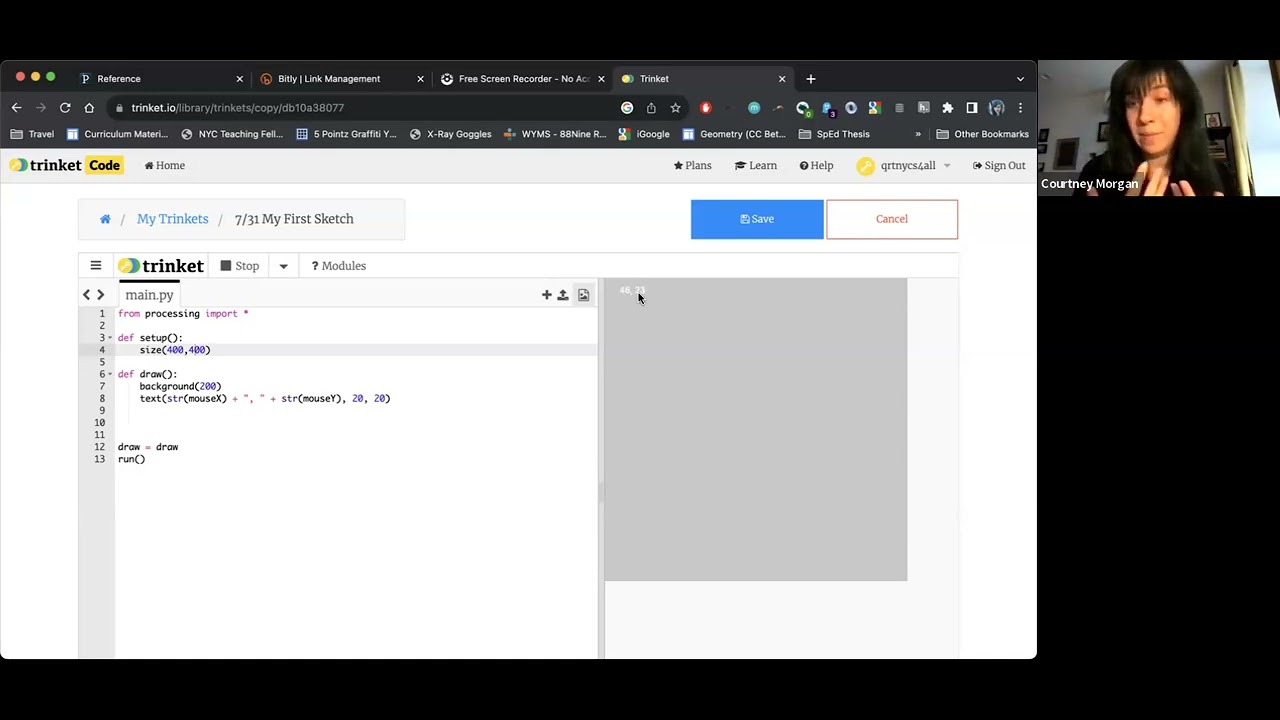 [ICM PY] Introduction to Trinket and Processing.Py - YouTube