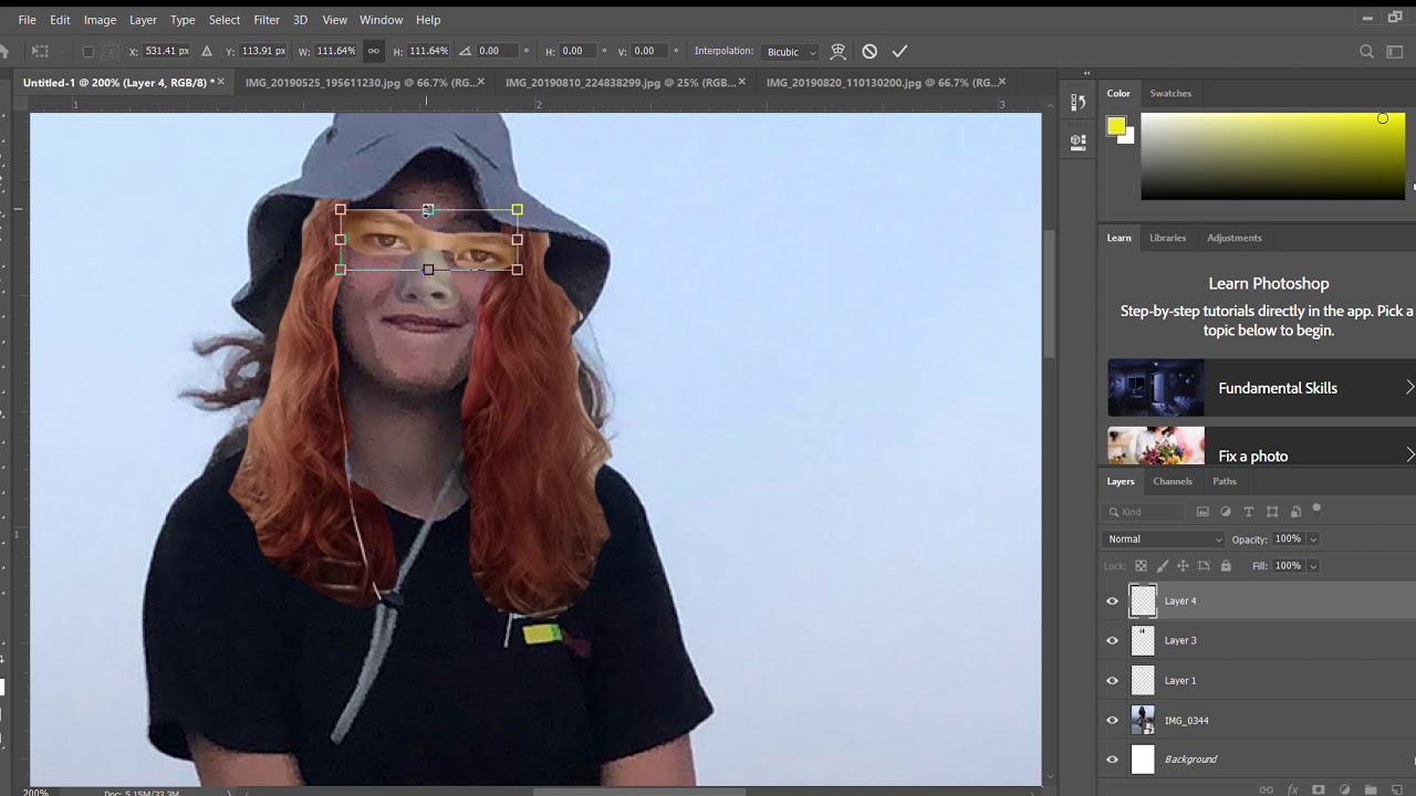 photoshopping myself to look better - YouTube