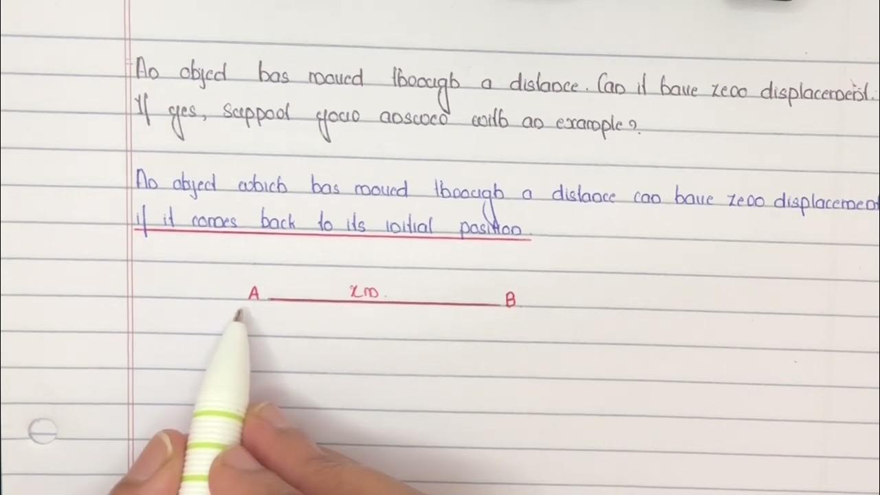 |CLASS9| MOTION|An object moved through a distance.Can it have 0 displacement |@Mathswithshimna ...