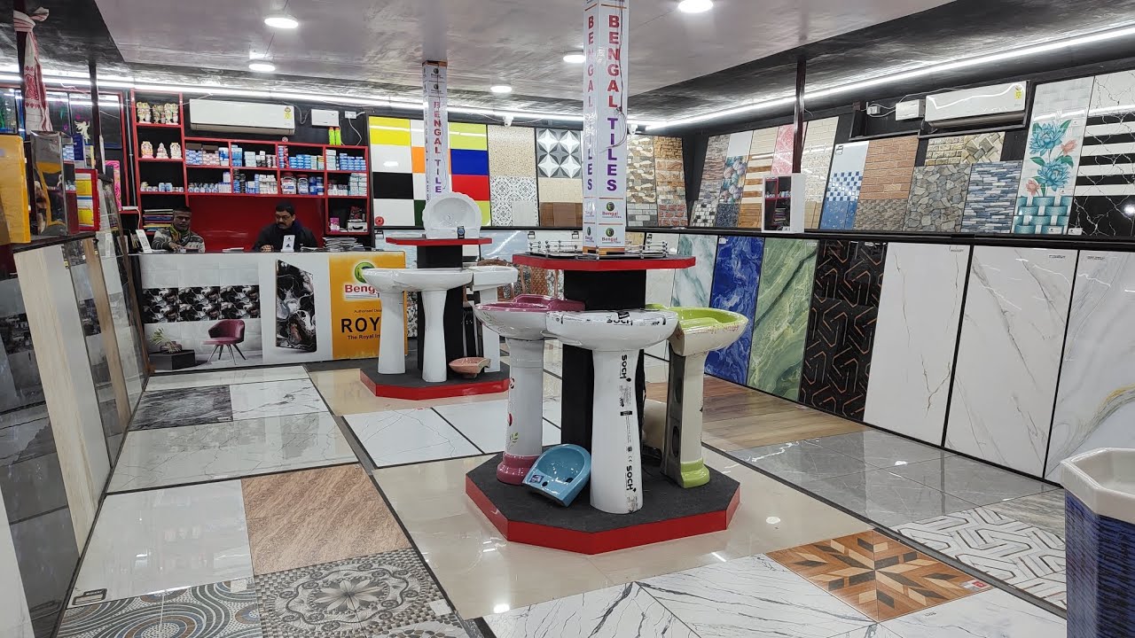 Tiles colour design | ROY'S THE ROYAL INTERIOR Gouripur | Tiles Floor ...