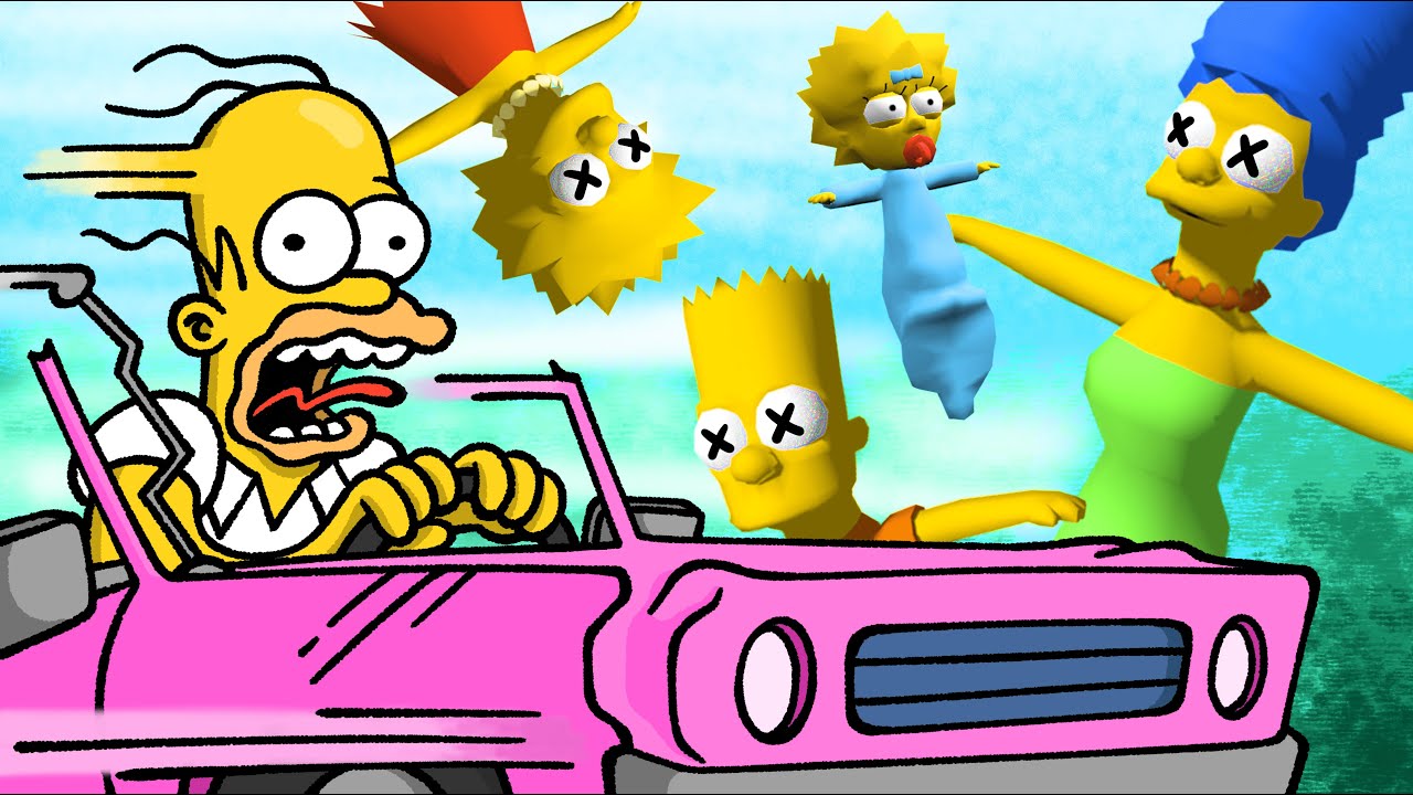The School Bus Exploder in SIMPSONS HIT & RUN - YouTube