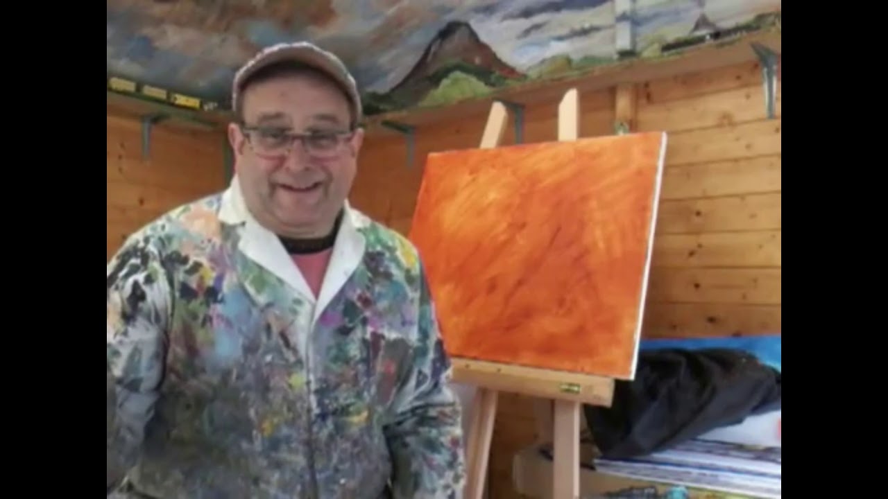 Timmy Mallett painting live - Mallett's Pallette - Windmill at Brill ...