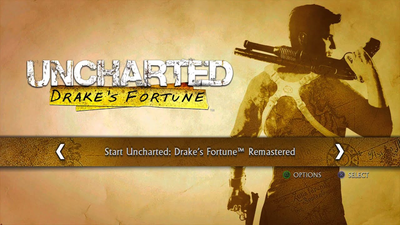 Uncharted: Drake's Fortune Remastered Title Screen (PS4) - YouTube