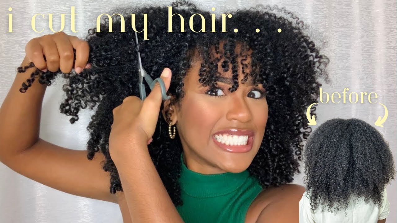 CURLY HAIR CUT AT HOME | CUTTING AND SHAPING TO GET MORE VOLUME ...