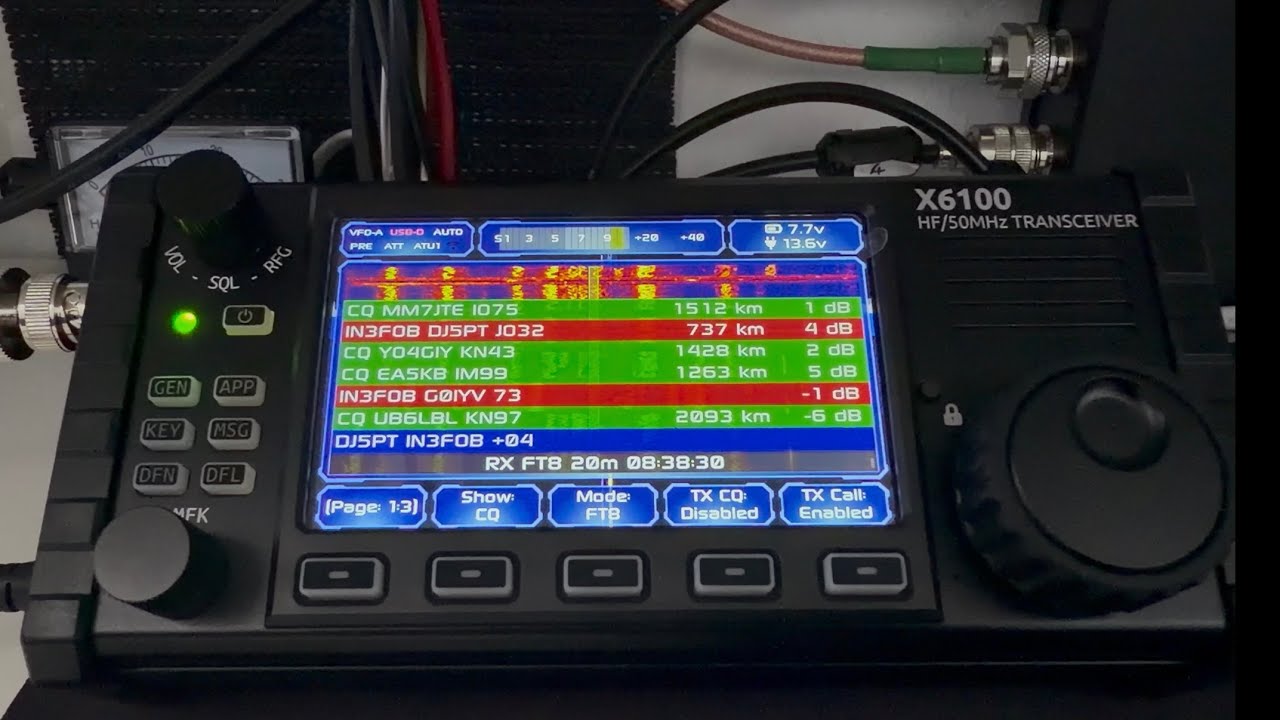 XIEGU X6100 FIRMWARE MODIFICATO R1CBU - (PARTE3) FT8 / FT4 + GPS SENZA ...
