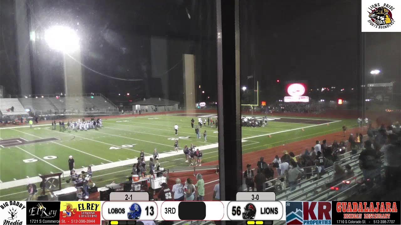 Lockhart Lions vs Lehman Lobos Varsity Football - YouTube