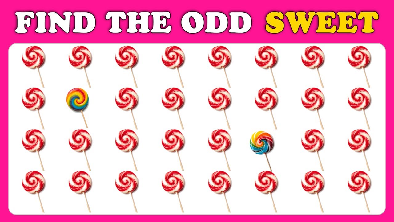 Find the ODD Sweet Emoji 🍭🍬 | Easy to HARD Challenge | Squizzer - YouTube