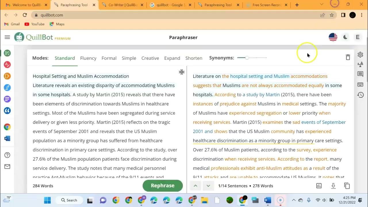 How To Use QuillBot Premium Subscription for the paraphrase Mode - YouTube