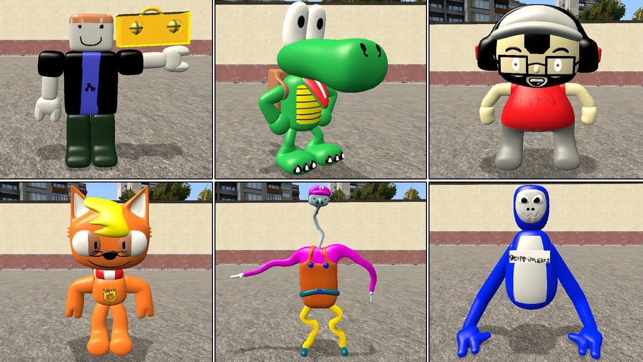 ALL NEW 3D MEMES NEXTBOT PACK IN Garry's Mod - YouTube