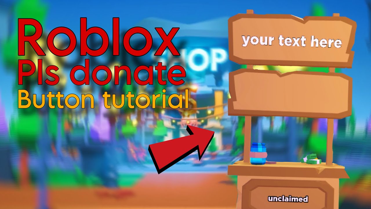 Roblox Pls donate Button tutorial (2025) - YouTube