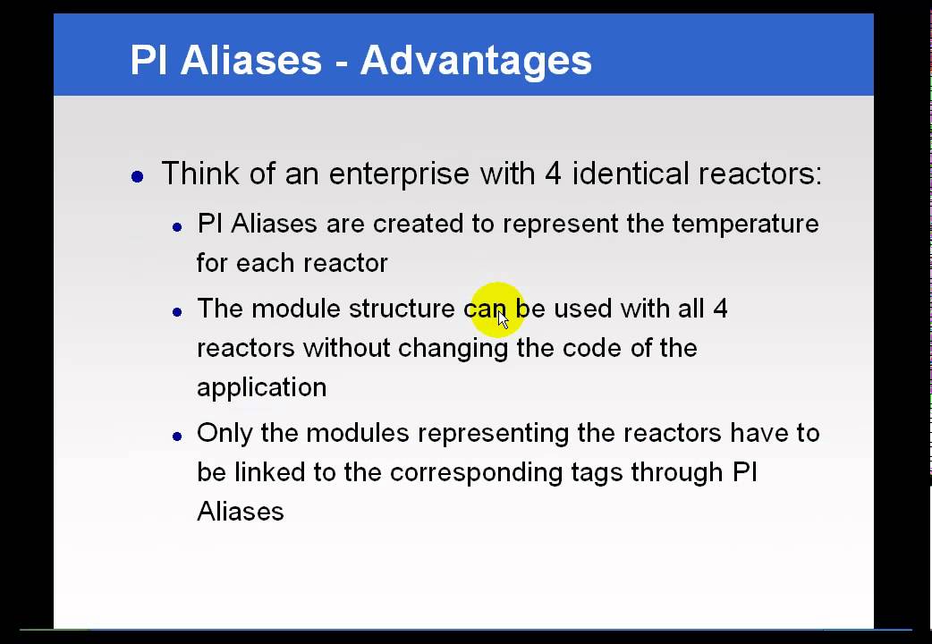 OSIsoft: Aliases and Properties in the PI Module Database. v2.1.8 - YouTube