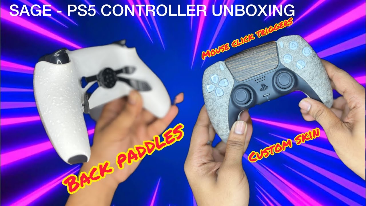UNBOXING SAGE Custom PS5 Dual Sense controller with Back Paddles ...