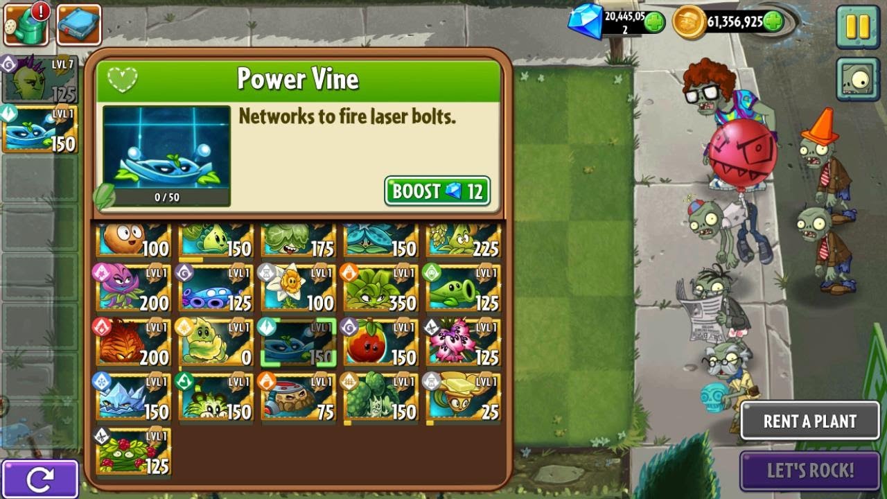 PLANTS VS ZOMBIES 2 #160 POWER VINE - YouTube