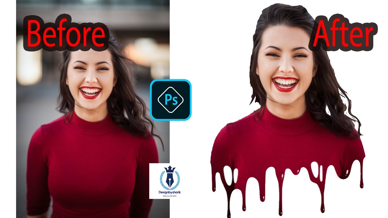 How To Create A Dripping Effect In Photoshop In 1 Minuet editing how-to-create-a-dripping-effect-in-photoshop-in-1-minuet-editing