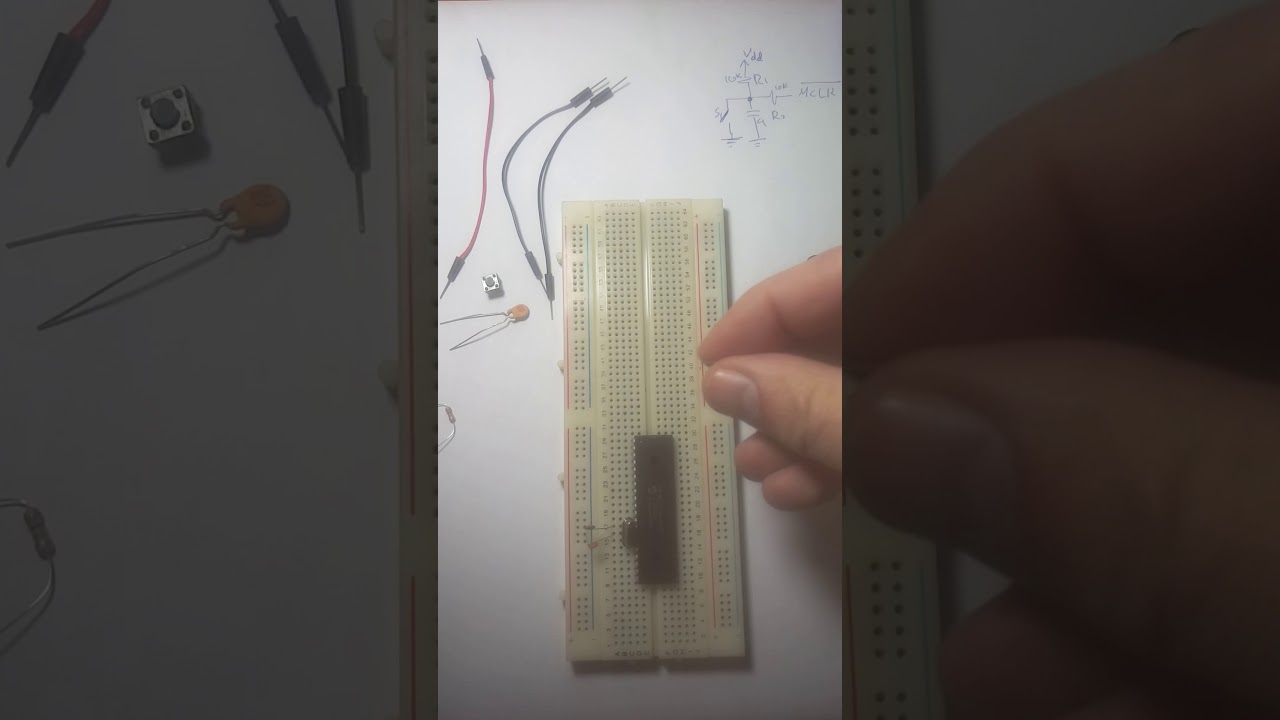 Pic Microcontroller Pic16f877a Master Clear Mclr Circuit Youtube
